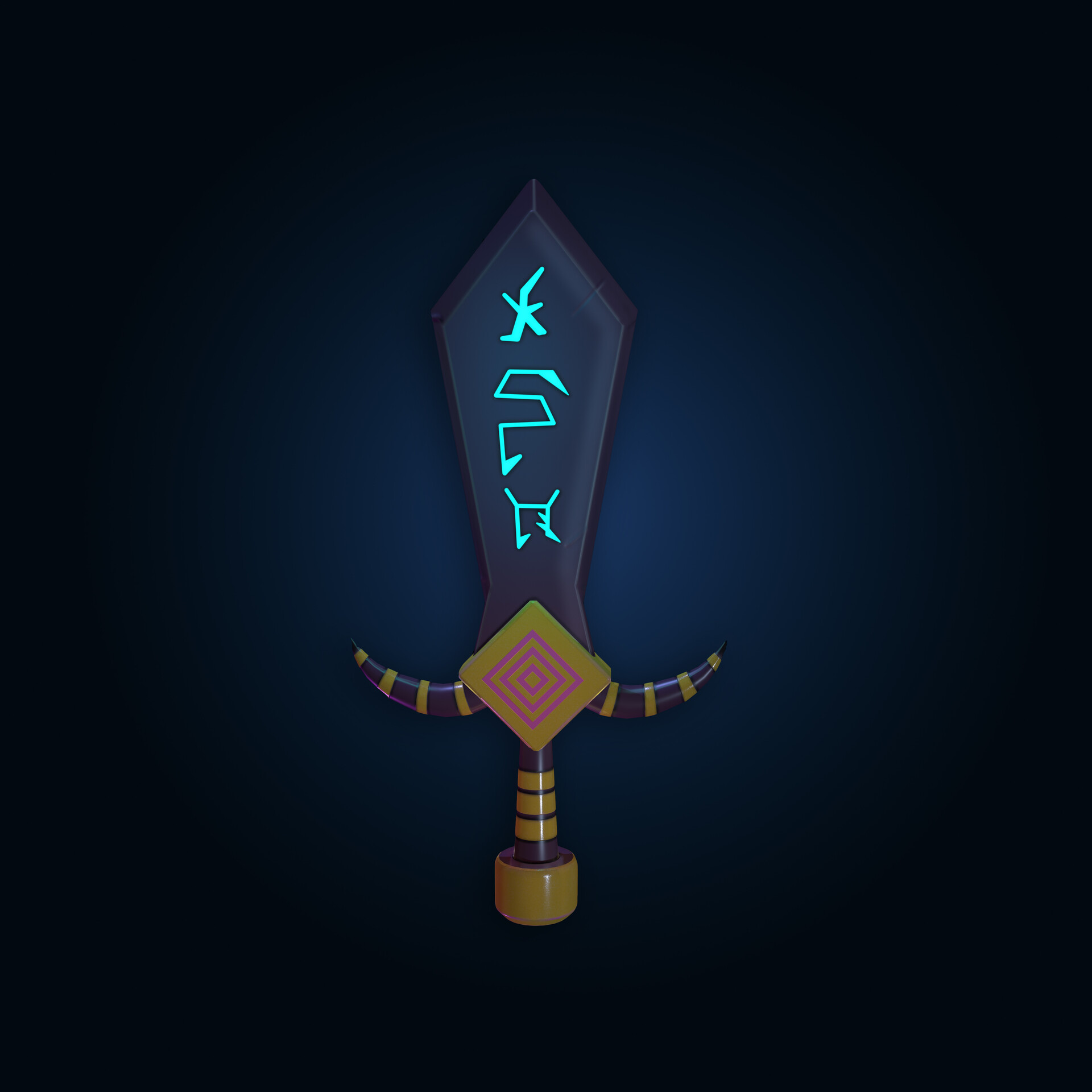 ArtStation - Stylized Sword Prop