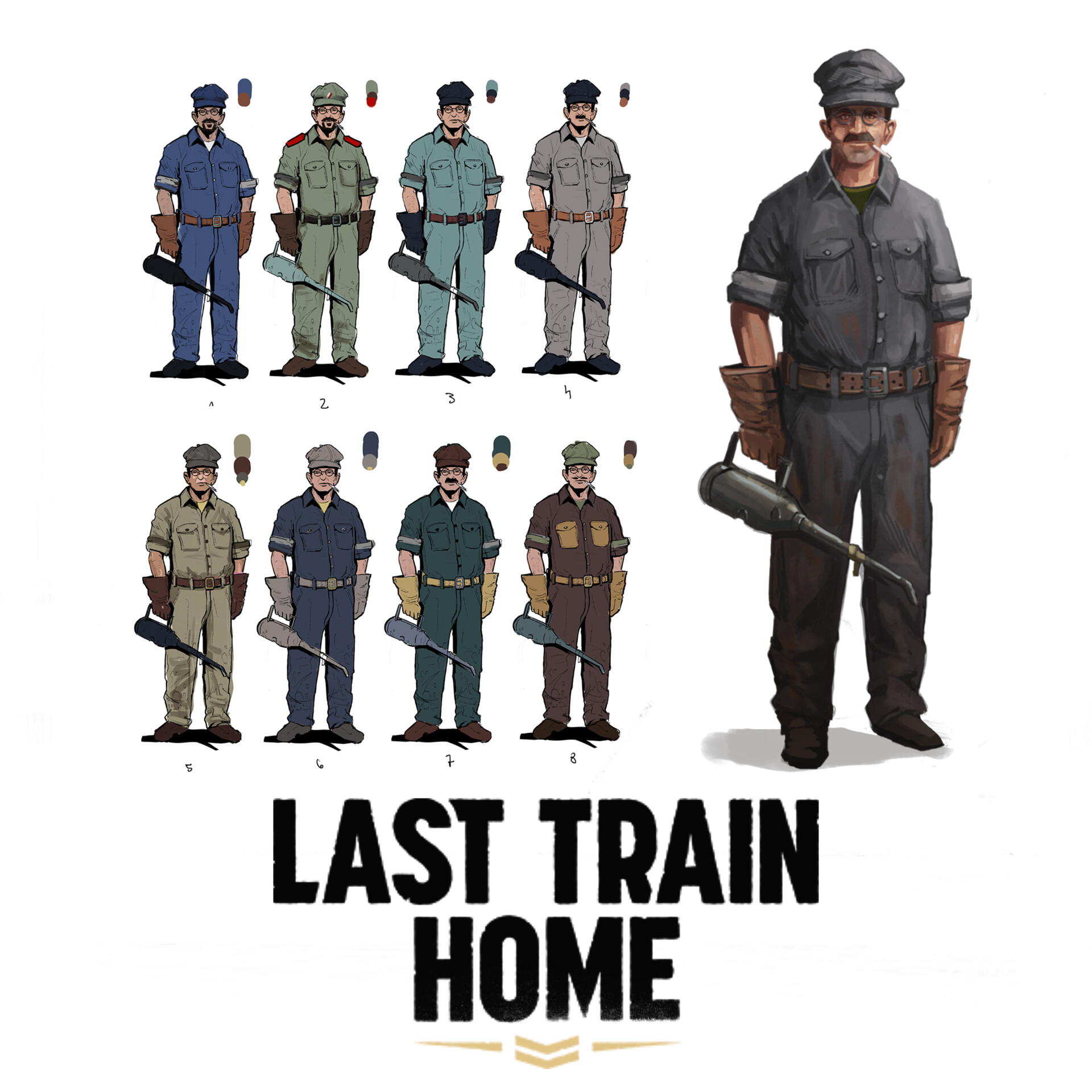 ArtStation - Last Train Home - Locomotive Engineer