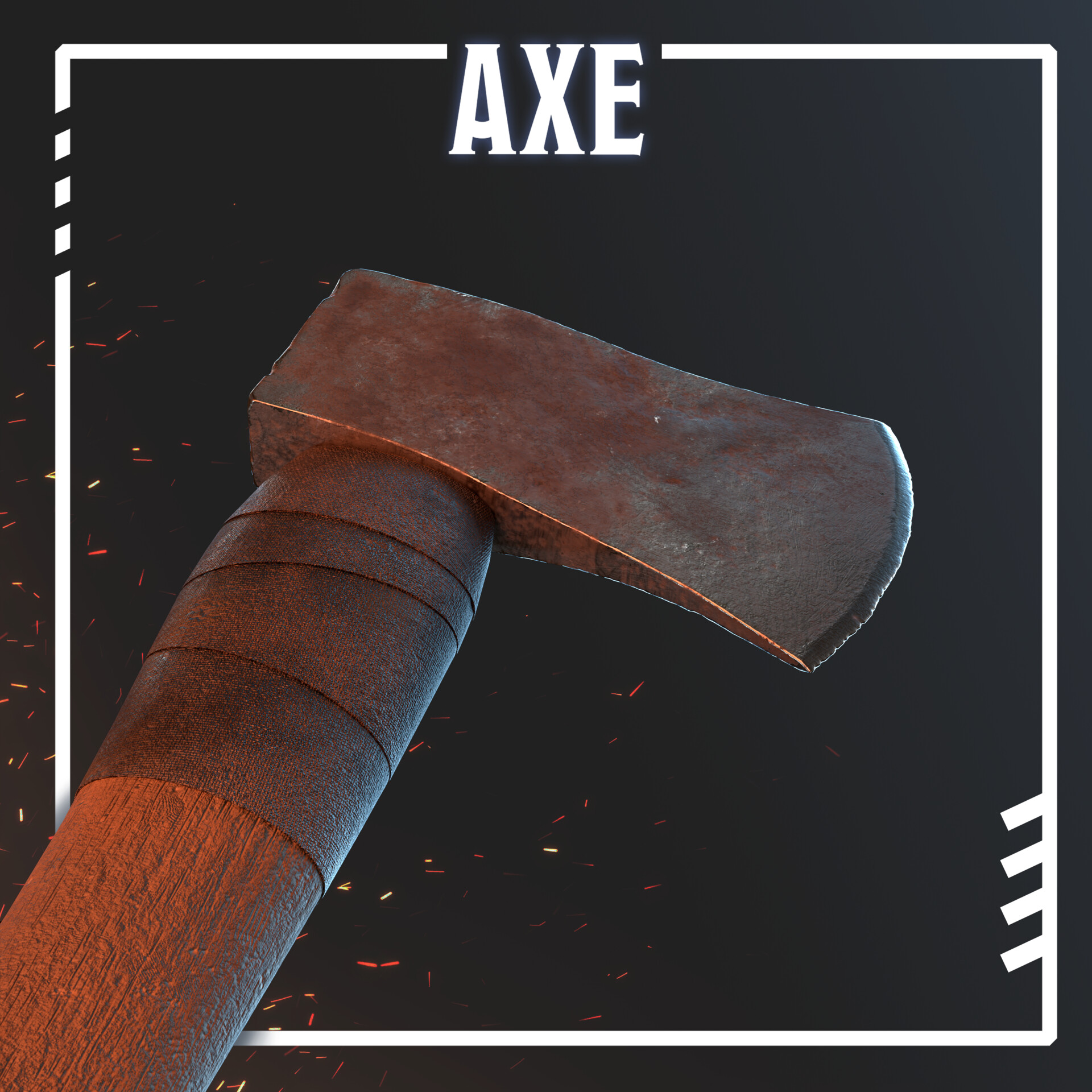ArtStation - Axe GameReady - 3D model