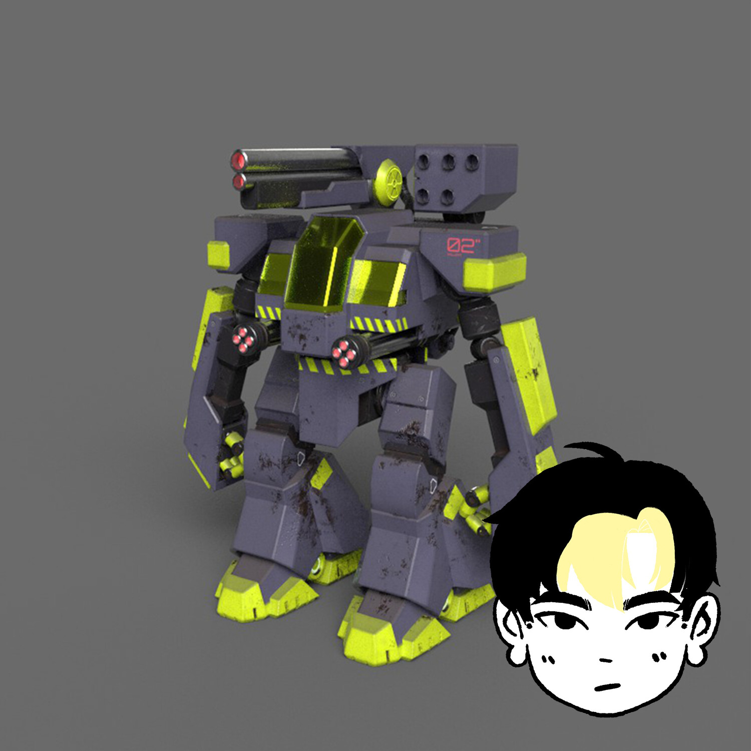 ArtStation - Mecha Modeling and texturing