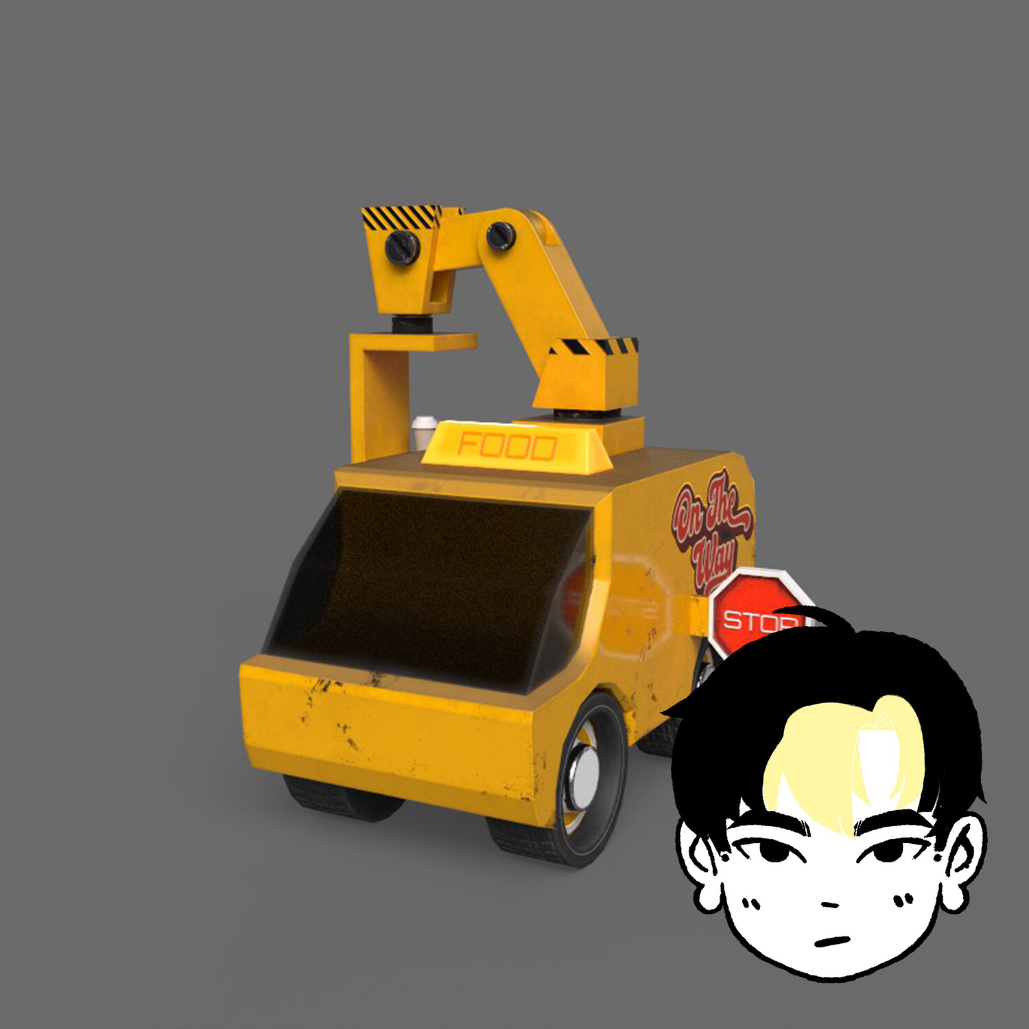 ArtStation - Food delivery Truck Design & Modeling & Texturing