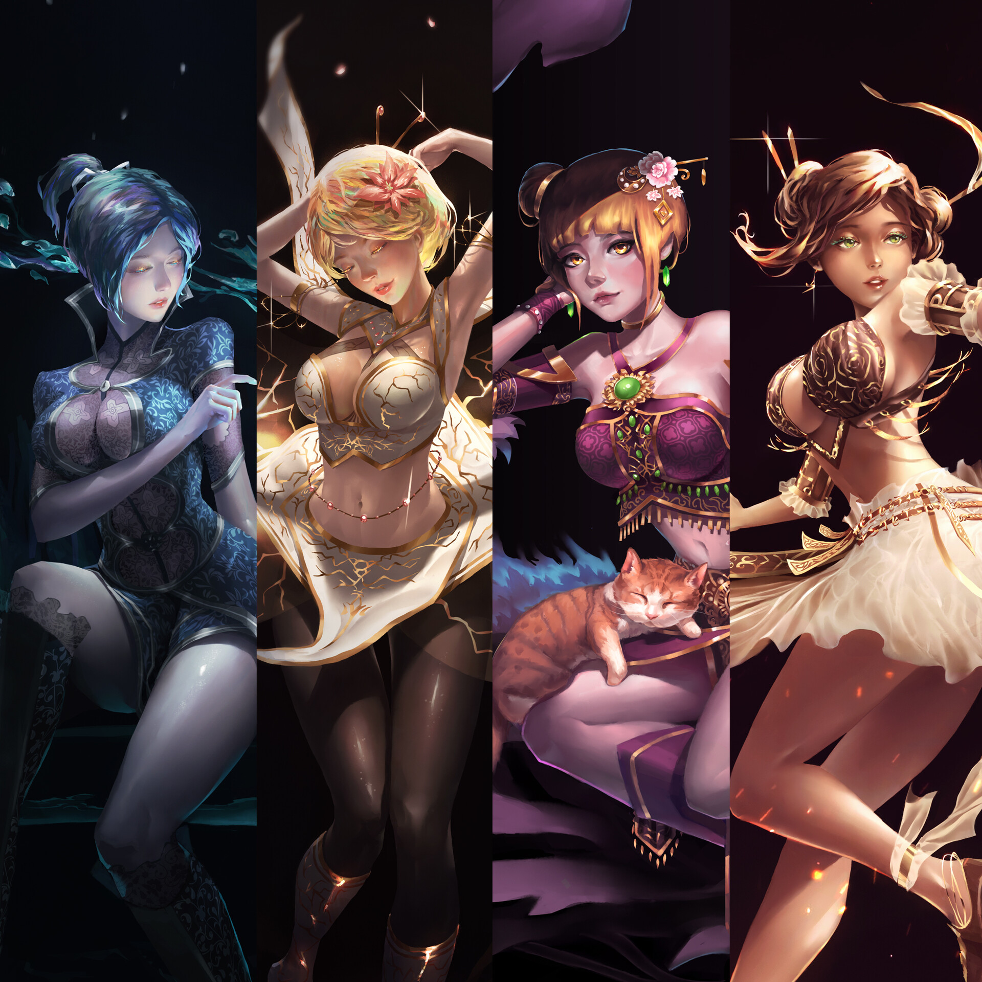 ArtStation - Commission: Elementalists