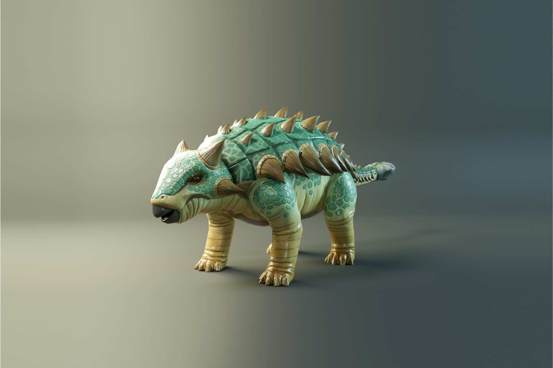 ArtStation - Ankylosaurus- Lowpoly and Stylized Texture