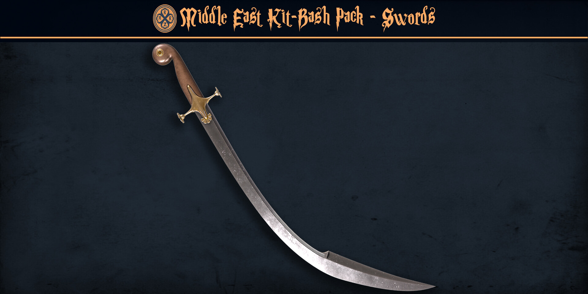 ArtStation - Middle Eastern Weapon kit-Bash Pack - Vol 1 - Swords