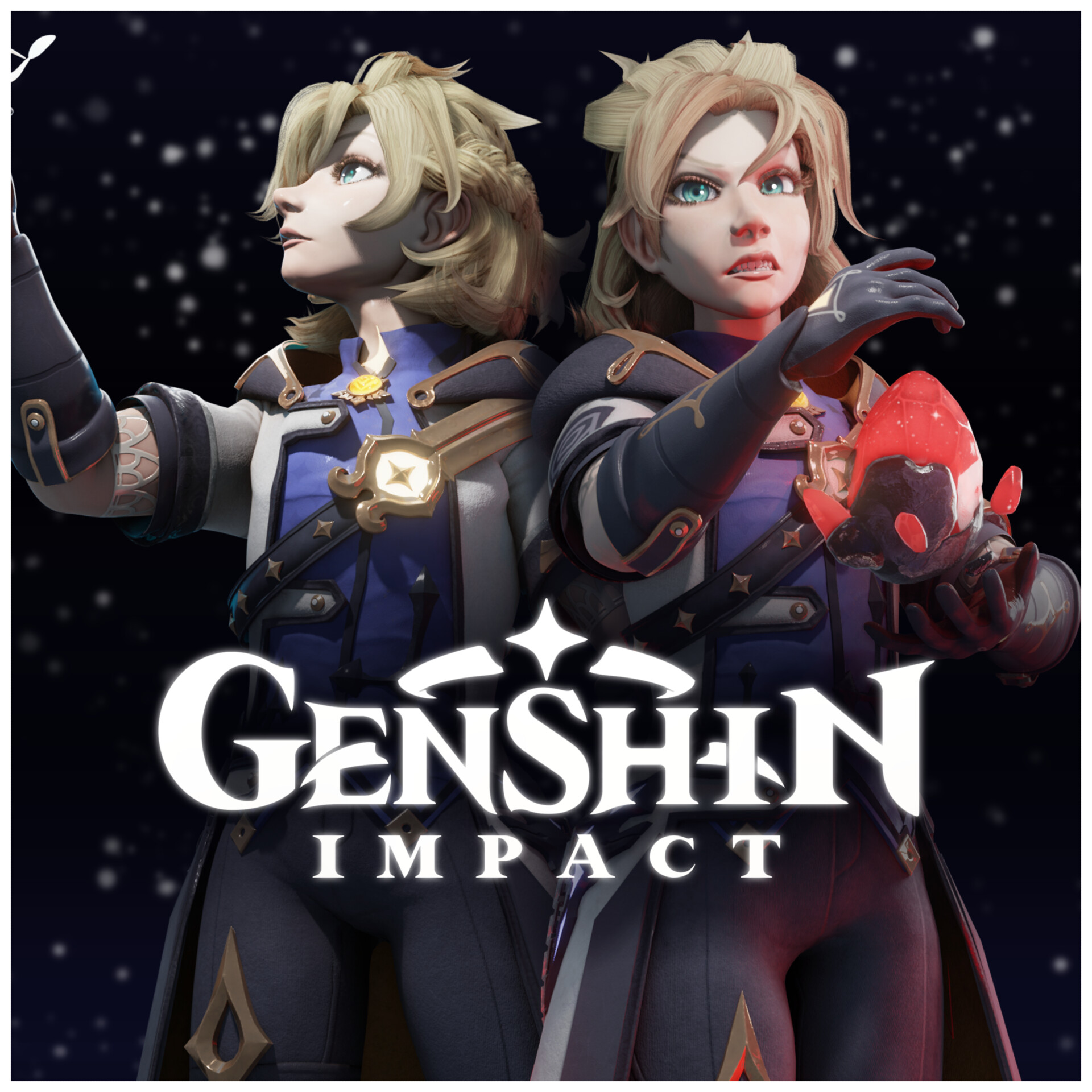 Artstation Der Kreideprinz Albedo Genshin Impact