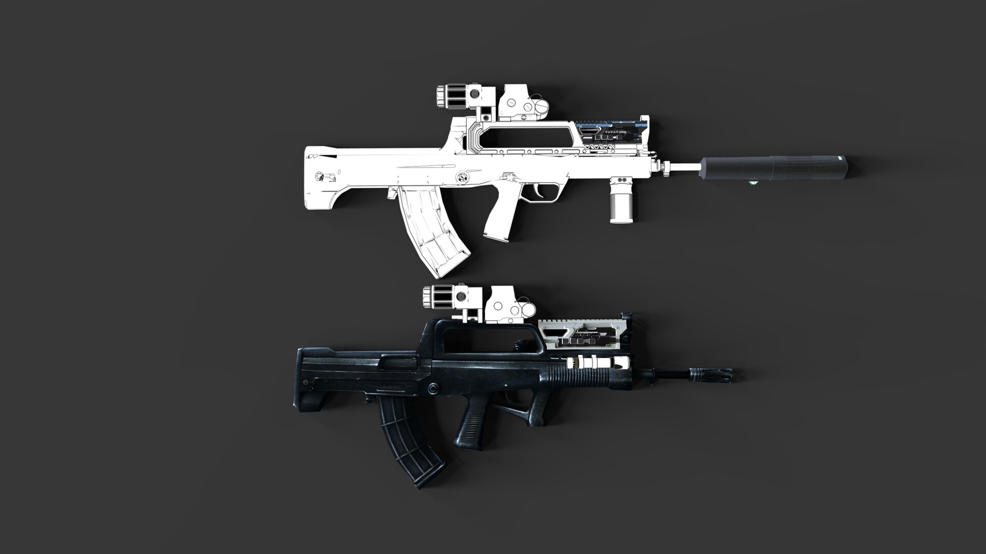 ArtStation - Modification kit for QBZ95-1（t95）