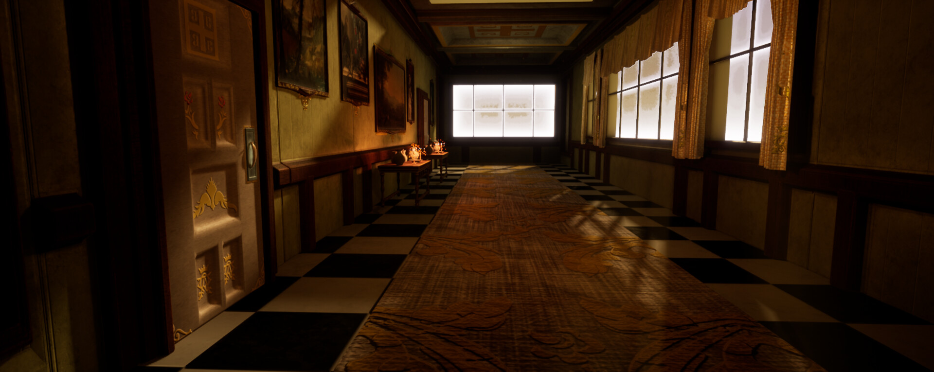 ArtStation - Hallway scene