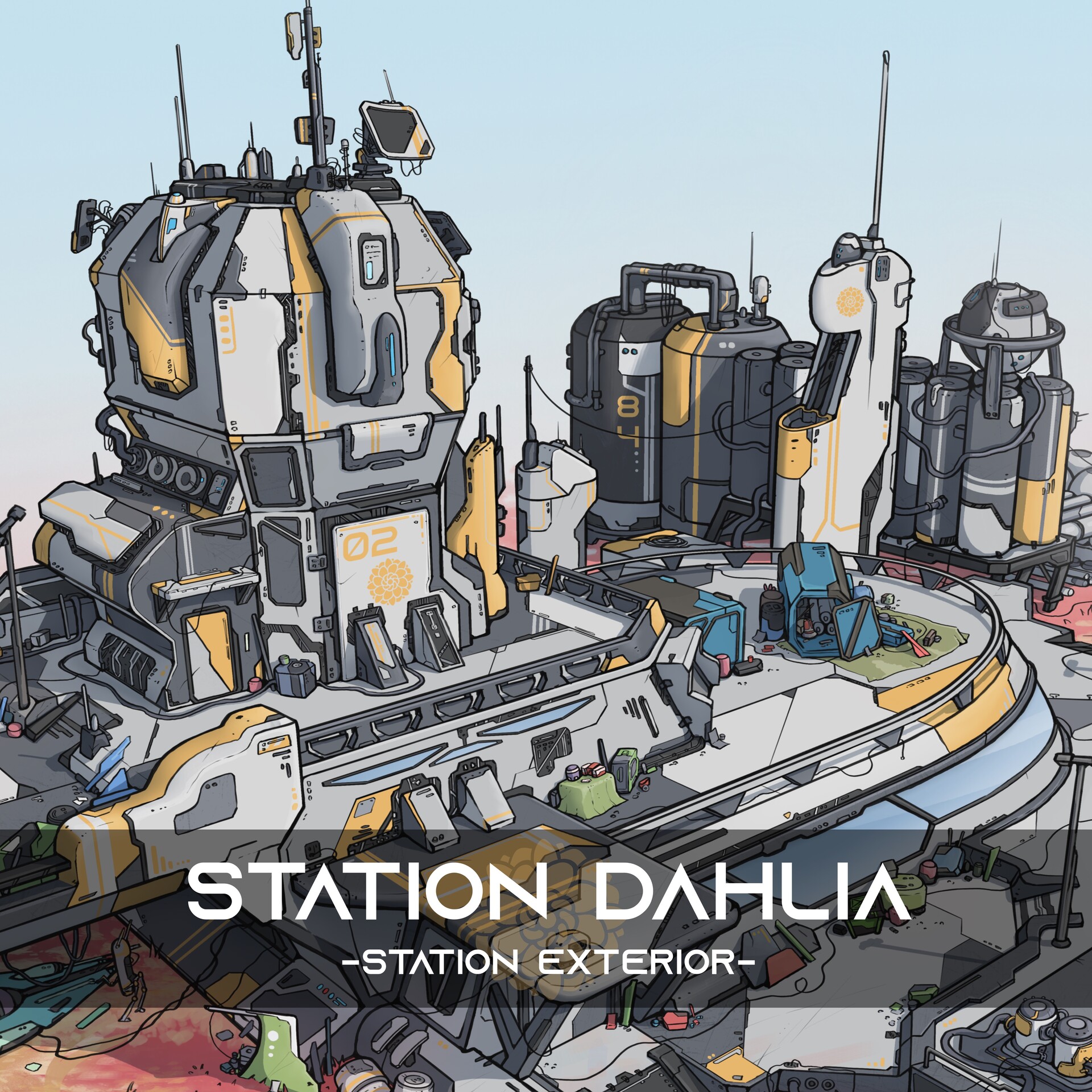 ArtStation - "Station Dahlia" Exterior