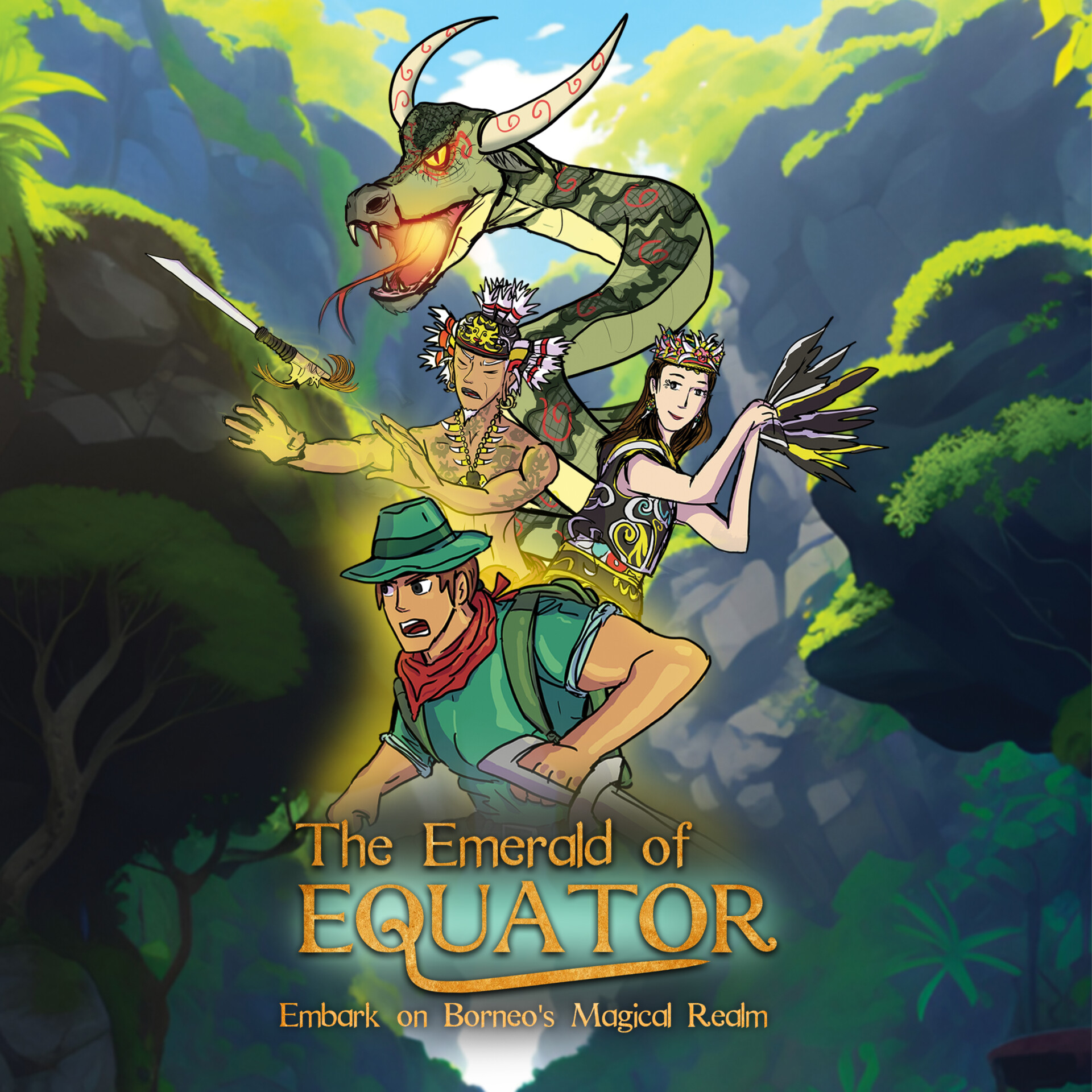 ArtStation - The Emerald of Equator game poster
