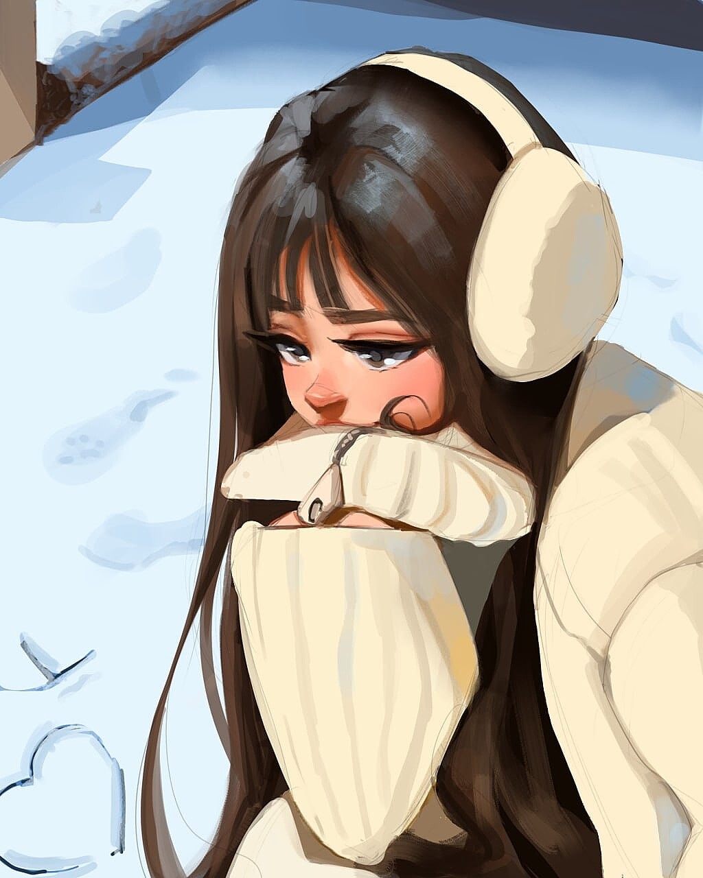 ArtStation - Winter portrait