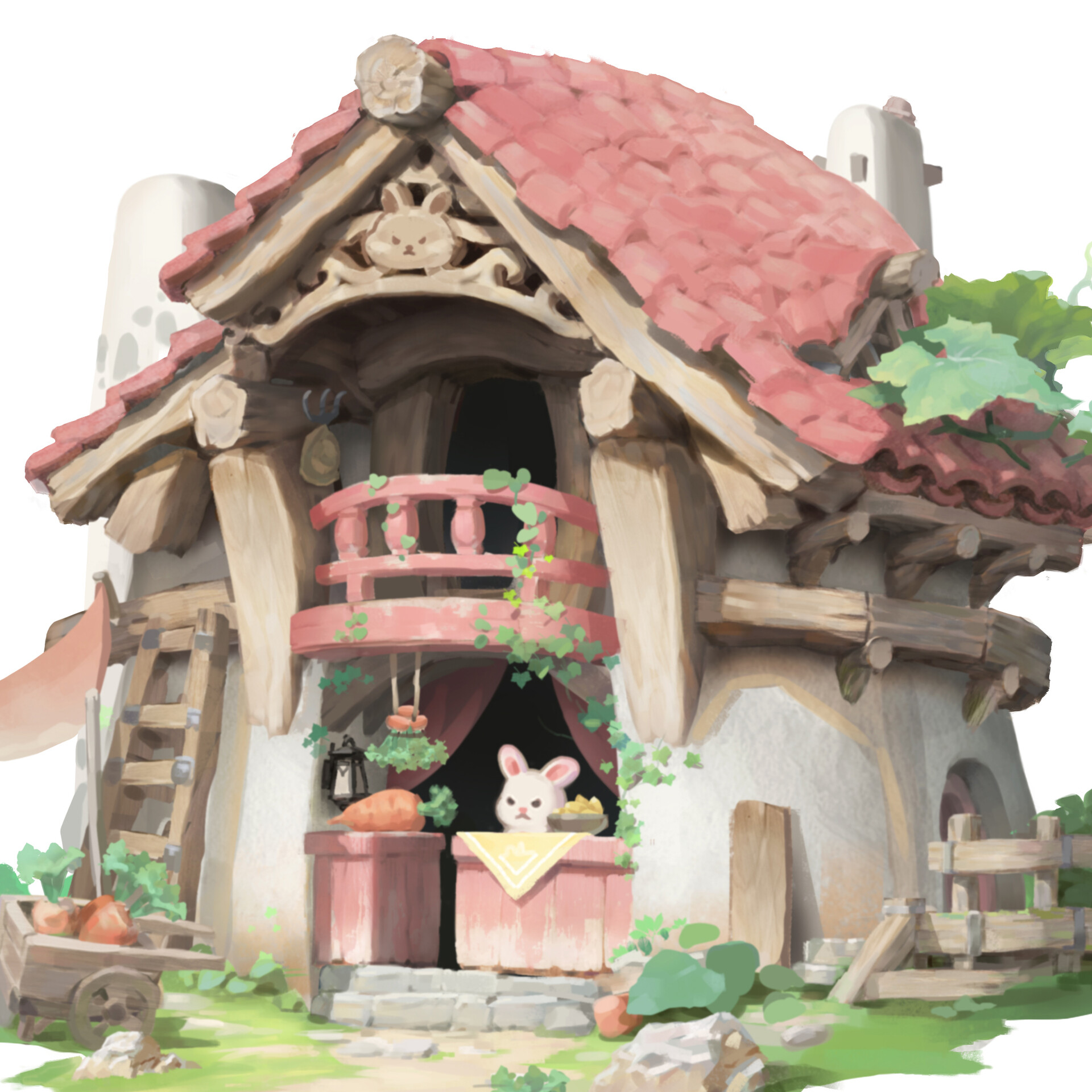 ArtStation - Rabbit House 화난 토끼네 집