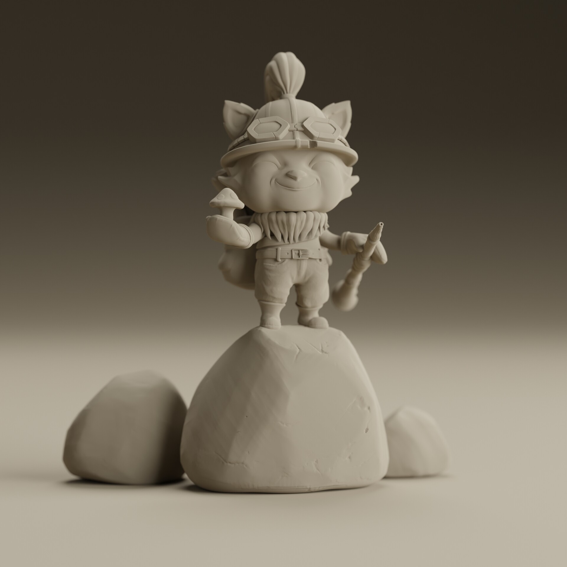 ArtStation - Teemo Sculpt in Zbrush