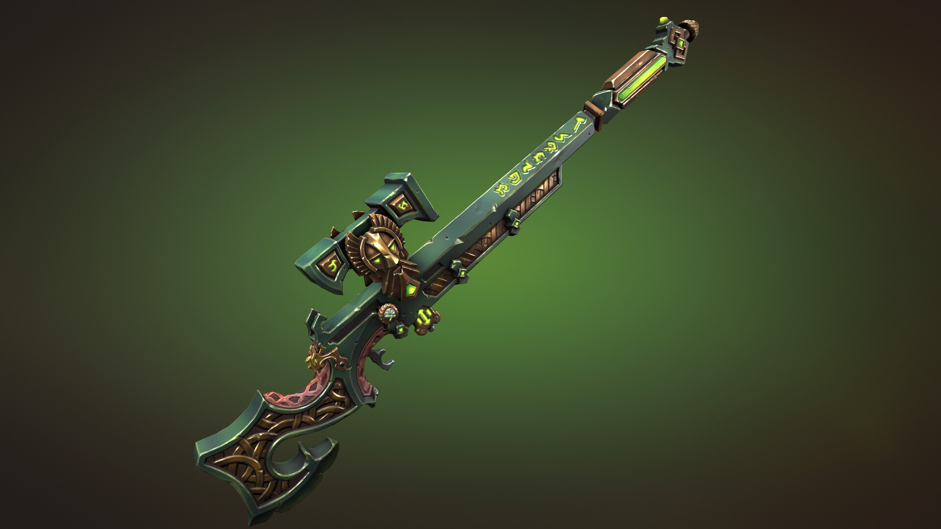 ArtStation - Dwarf rifle