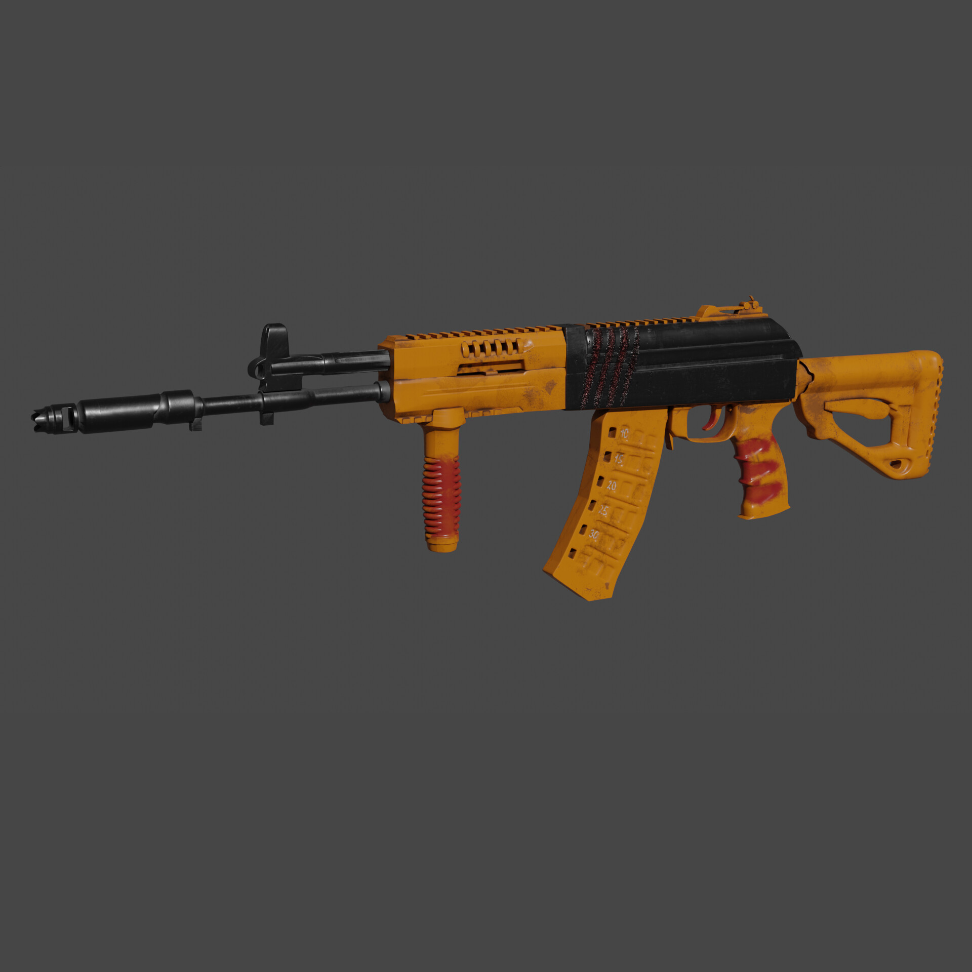 ArtStation - Zombie assault rifle