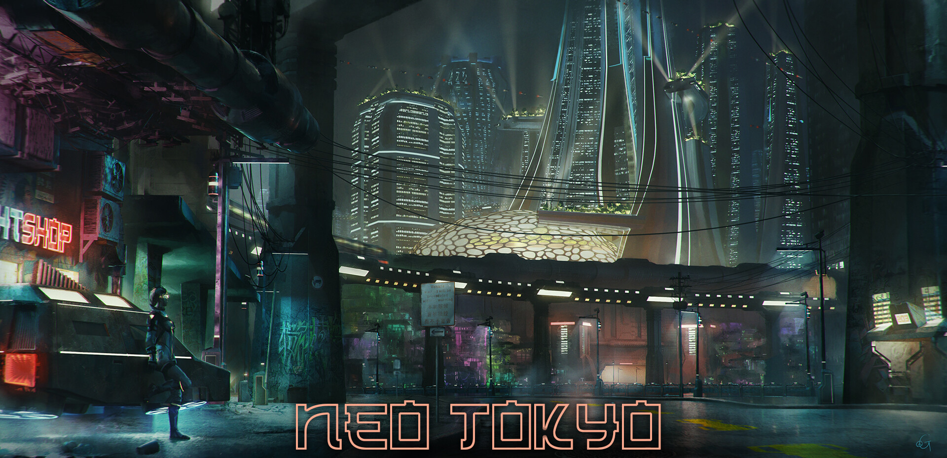 Got' - Concepts - Illustrations - NEO TOKYO - Environment 01 - Artstation Challenge