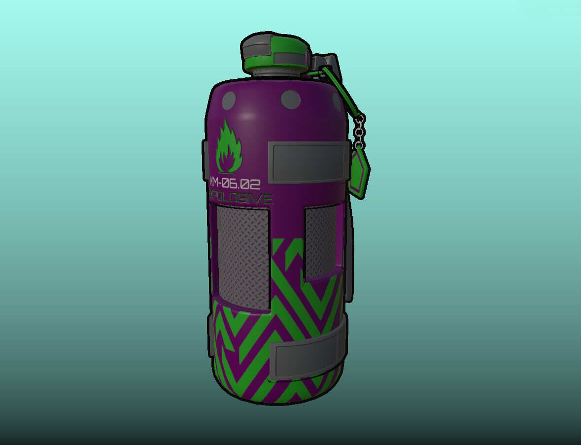 ArtStation - Cartoon Stylized Grenade