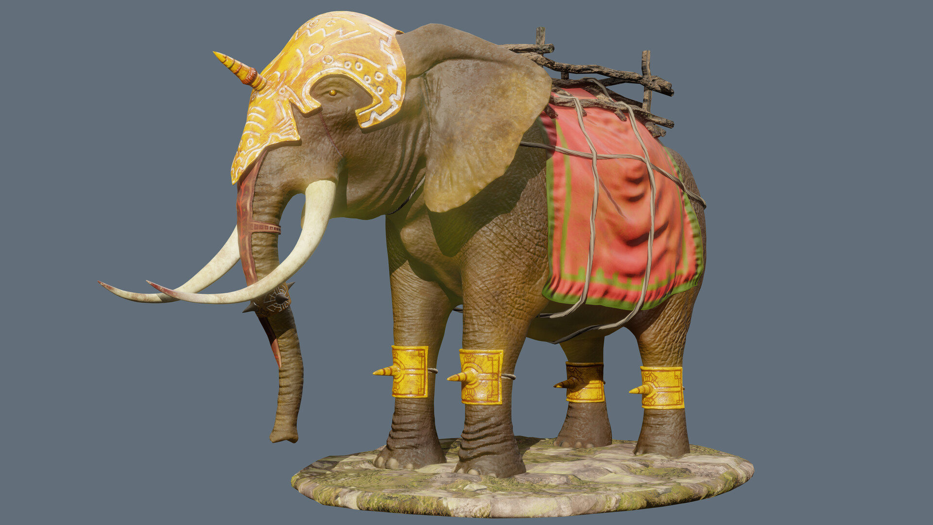 ArtStation - Ancient Indian War Elephant