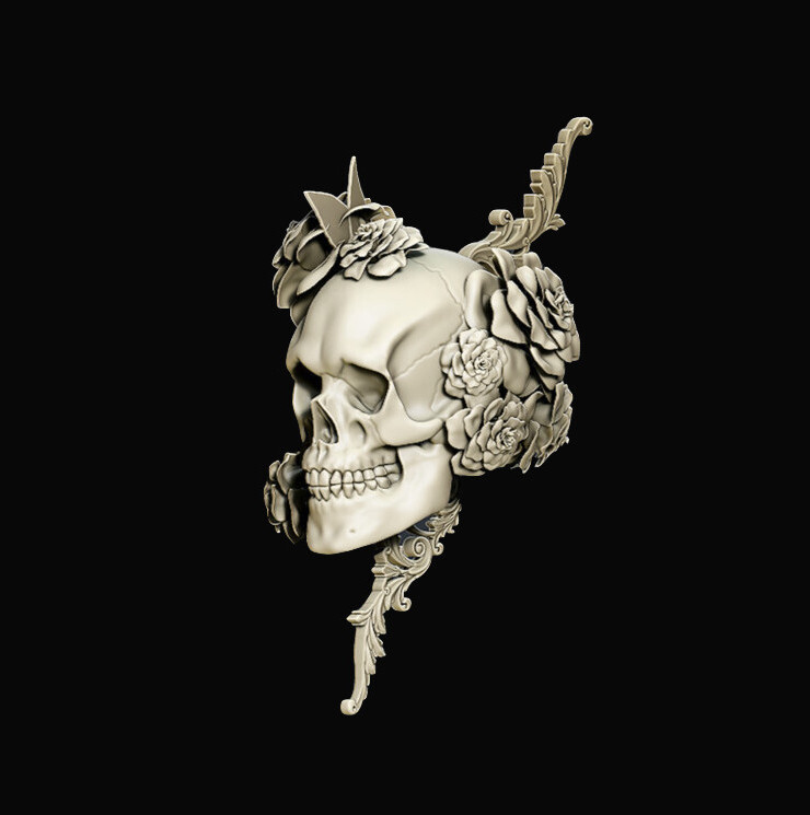 ArtStation - Skull & Body - Anatomy - Traditional Clay Sculpture