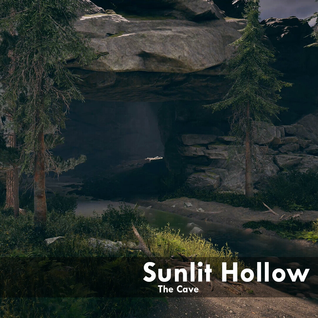 ArtStation - Sunlit Hollow - The Cave