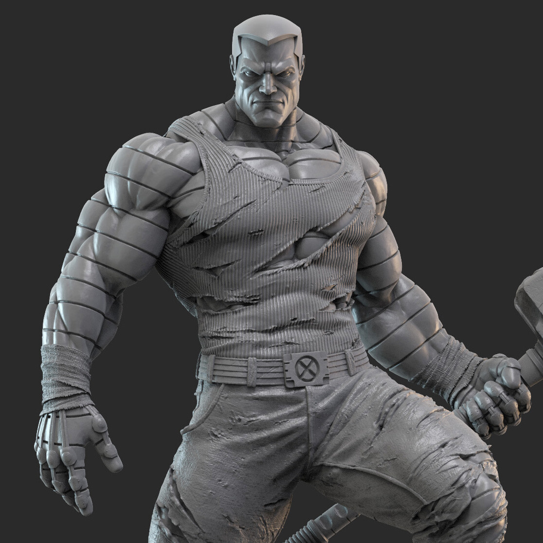 ArtStation - Colossus Fan Art Grey Renders
