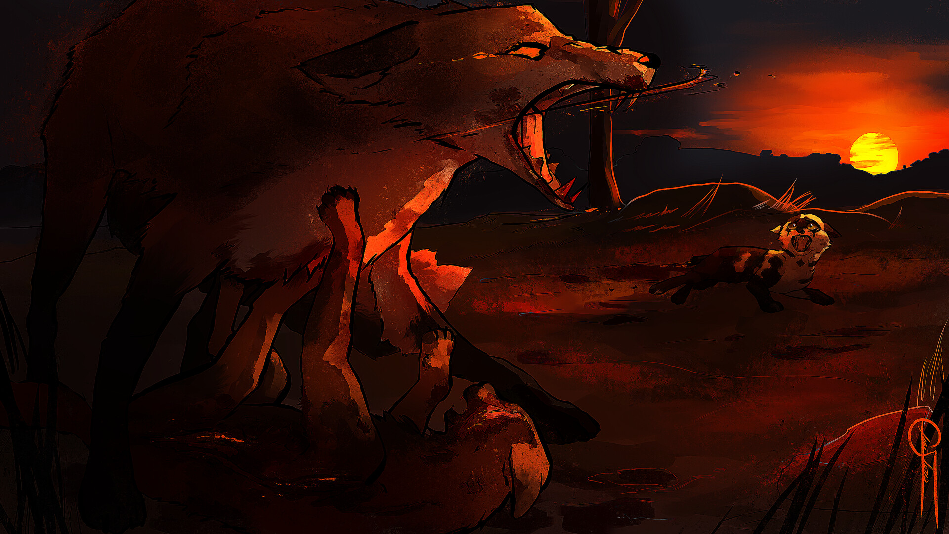 ArtStation - Fox Attack