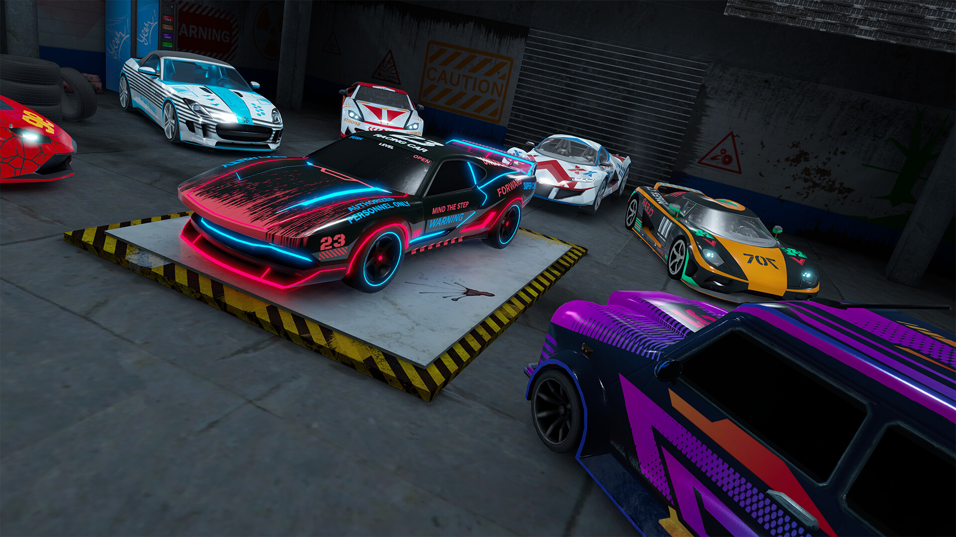 ArtStation - Low Poly Cars and Garage Art For Mobile Game