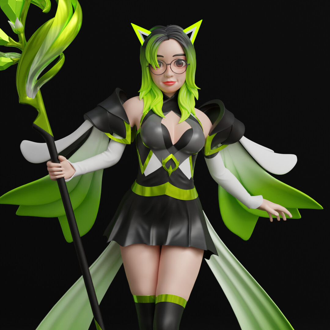 ArtStation - Oubnoi Greeny Angle skin