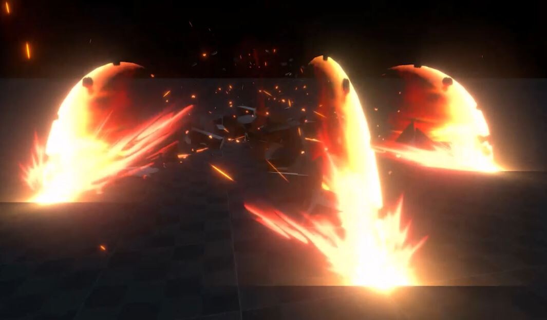 ArtStation - Unity) Fire Concept Slash Vfx game effect