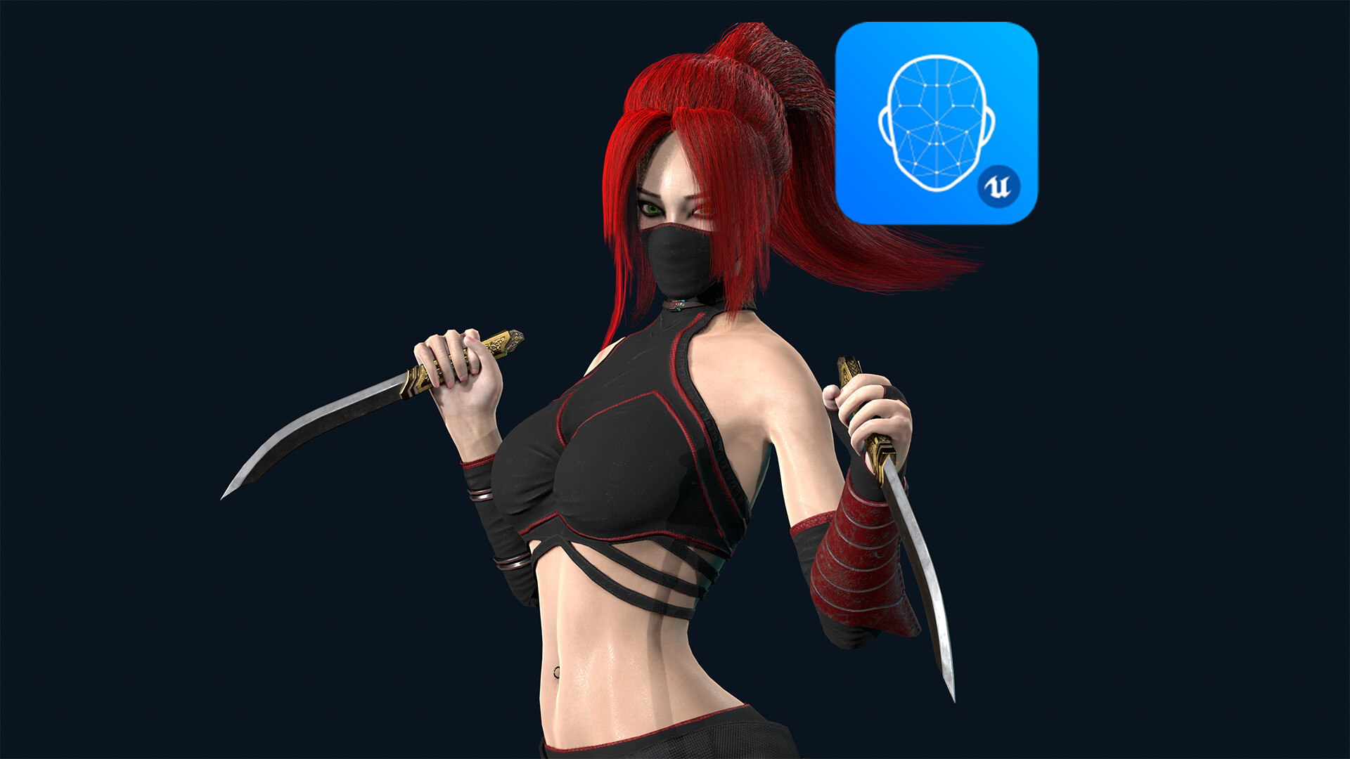 ArtStation - Ninja Girl 2 Game Ready