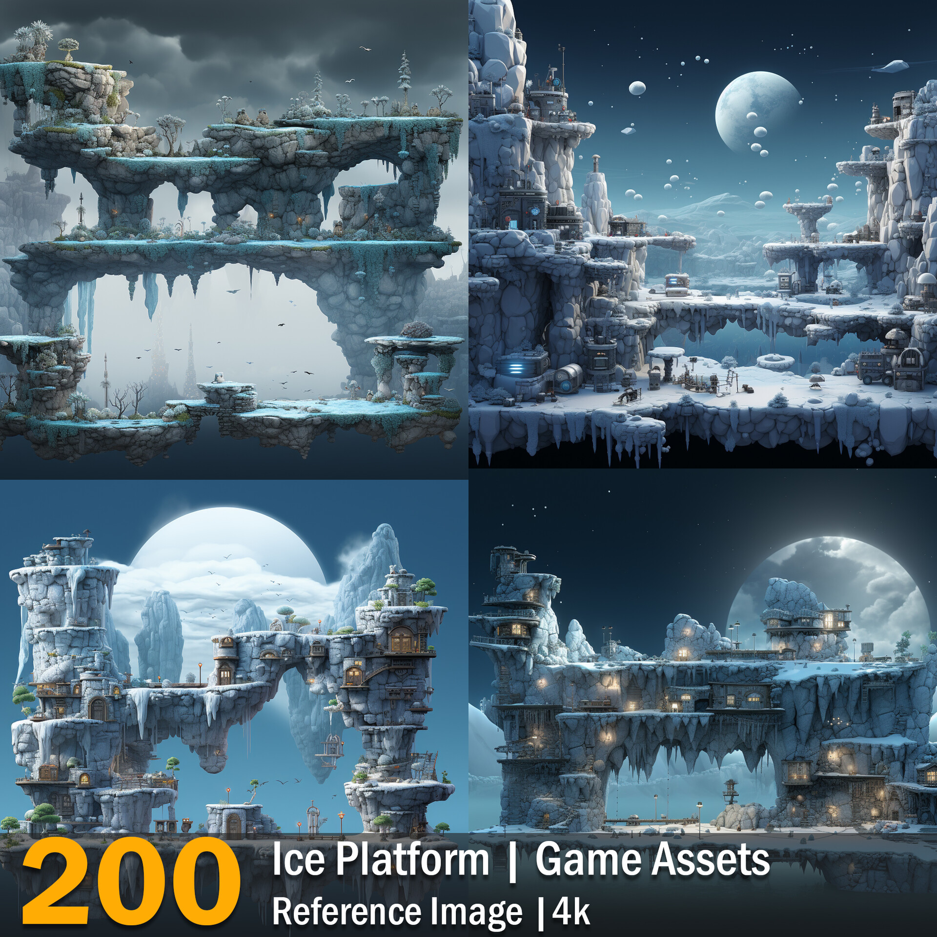 ArtStation - Ice Platform | Game Assets | Reference Images | 4K