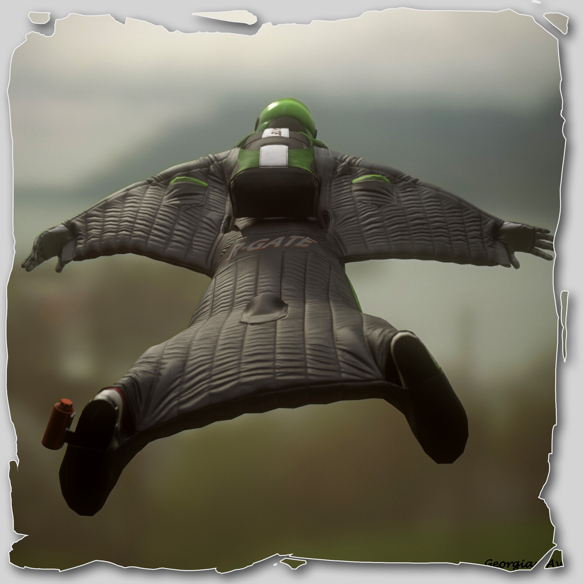 ArtStation - Perfect Balloon Flight - Base jumper