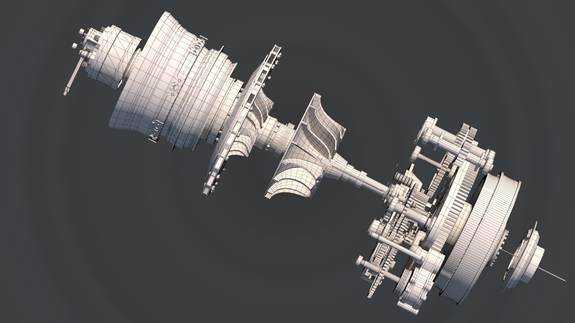 ArtStation - Gear And Turbine Engine TPE331