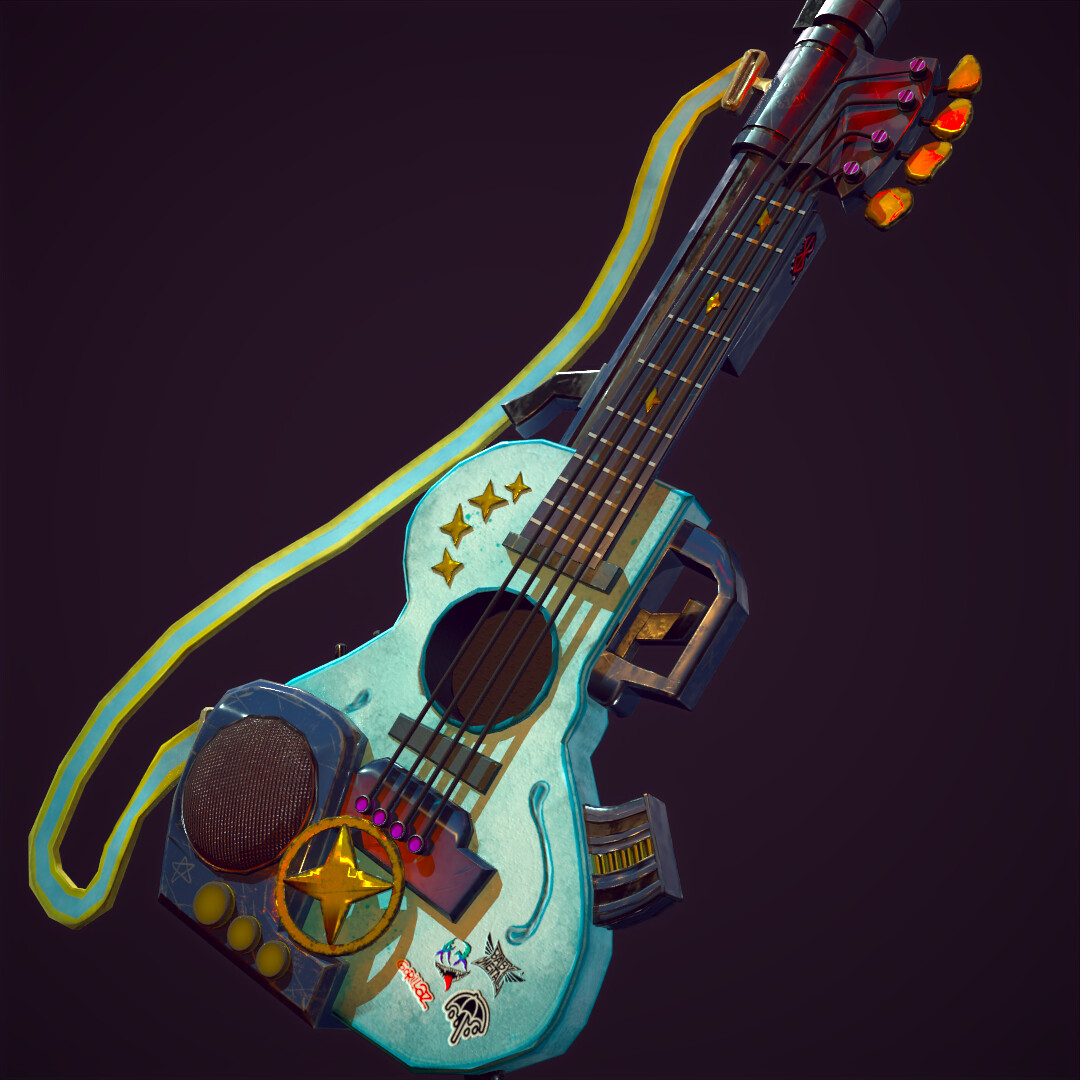 ArtStation - Rifle Guitar - Lone Star
