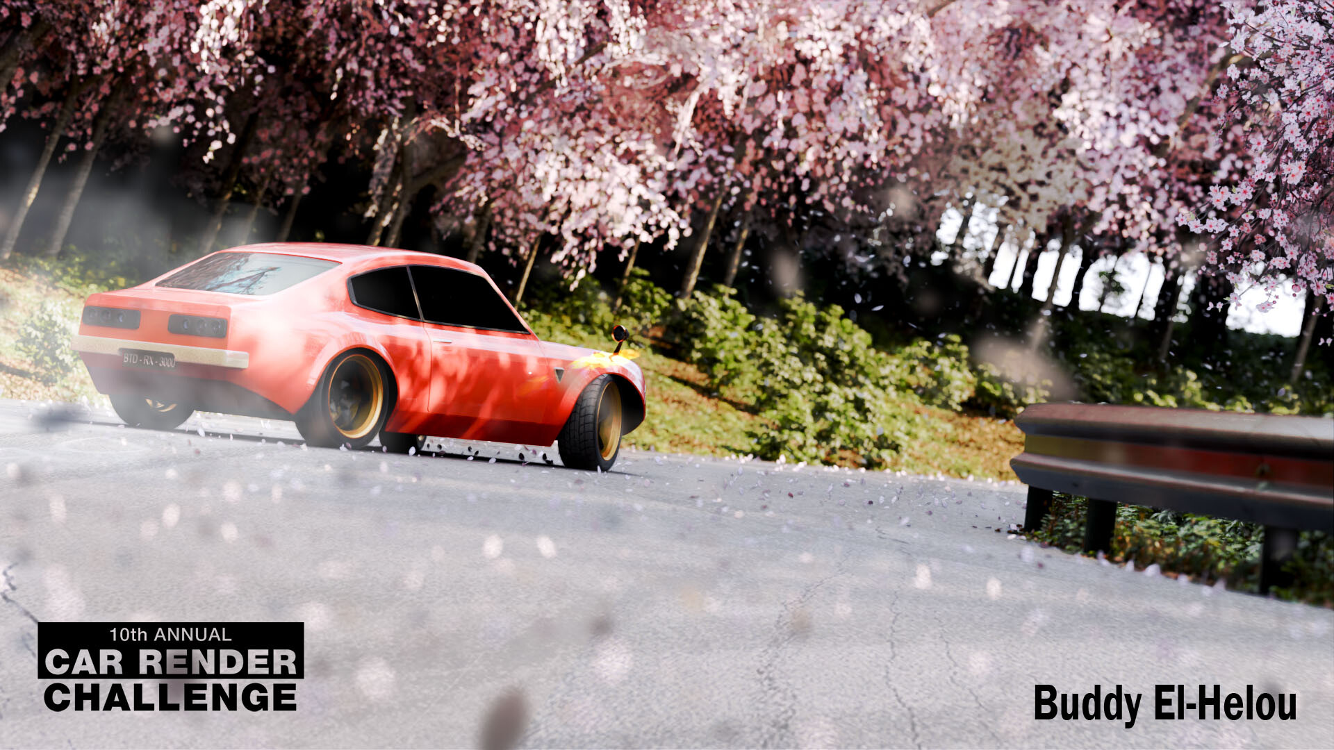 ArtStation - Car render challenge 2023: Sakura run