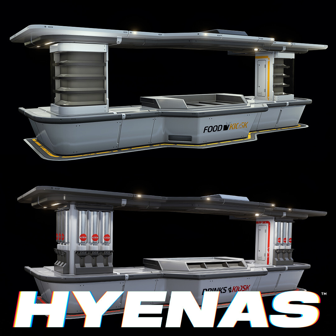 ArtStation - Hyenas: Kiosk Props
