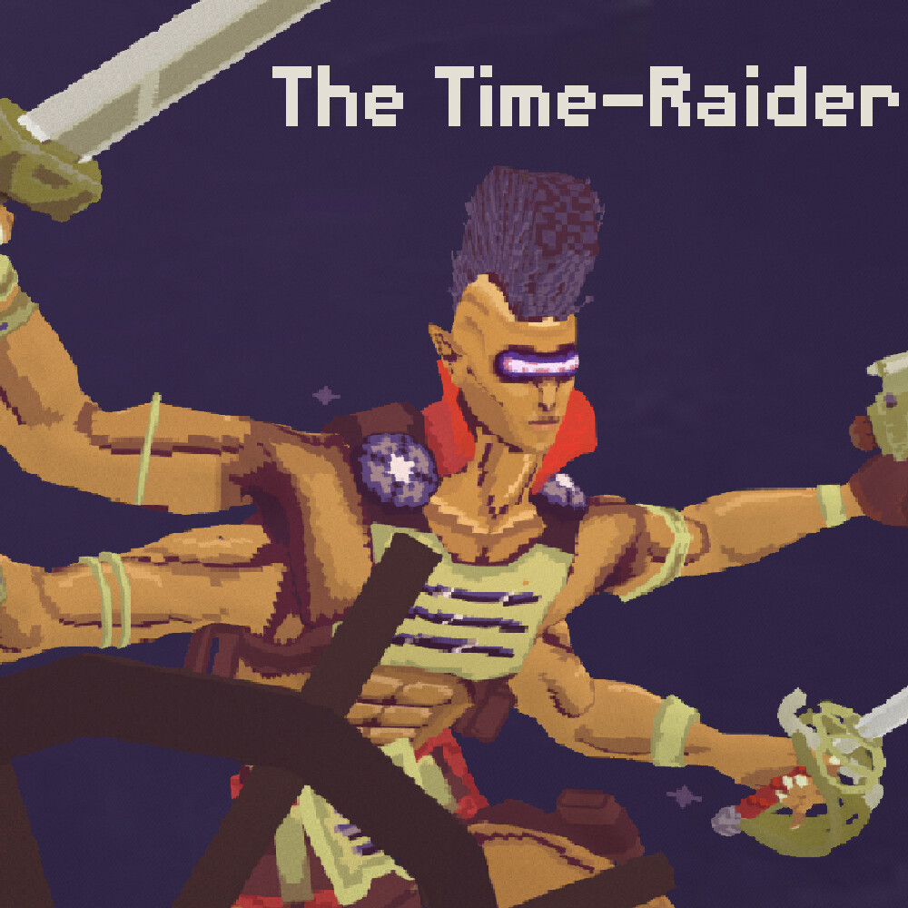 ArtStation - The Time Raider - A MCDM Lowpoly Pixel Fanart