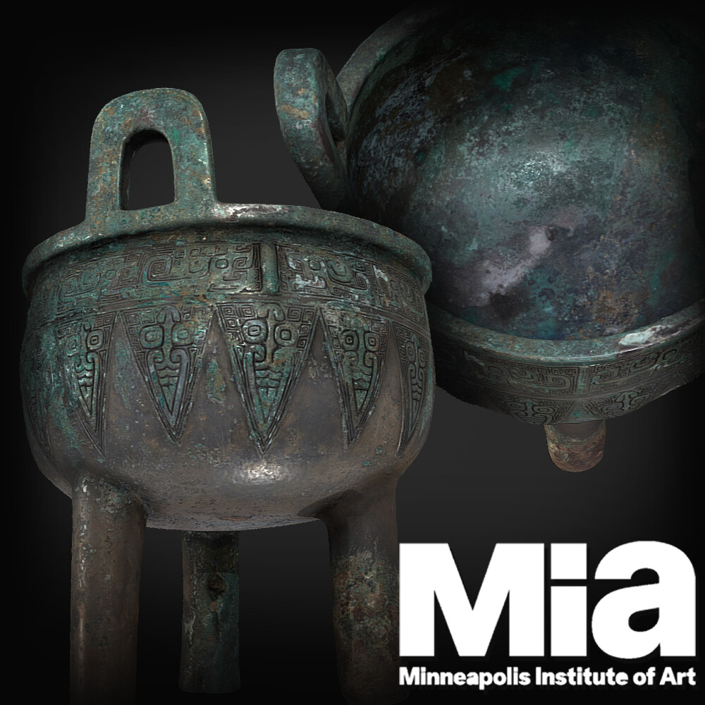 ArtStation - Photogrammetry: Ding food vessel, 12th C BCE