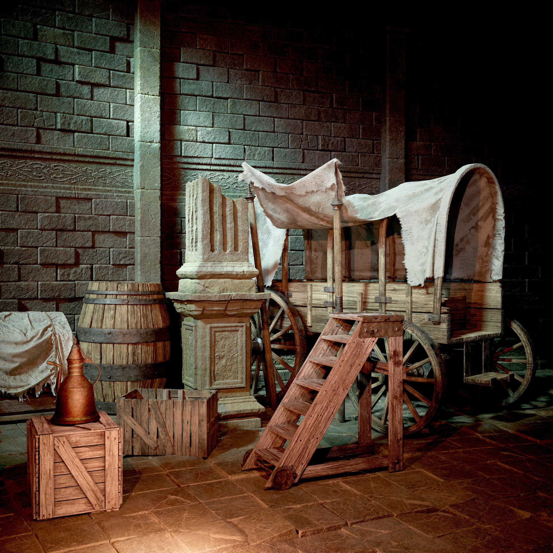 ArtStation - Medieval props study