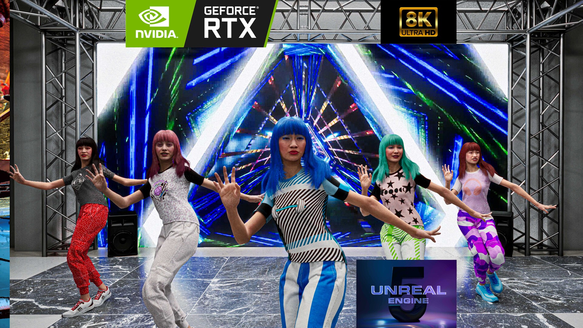 ArtStation - [8K60FPS] Almost real: Metahumans Choreography Dance with Realtime Hair Simulation ...