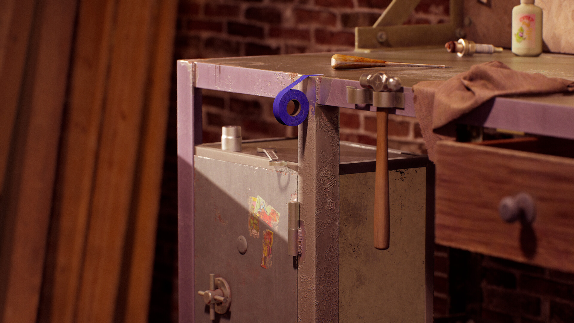 ArtStation - Dad's workbench (texturing practice)