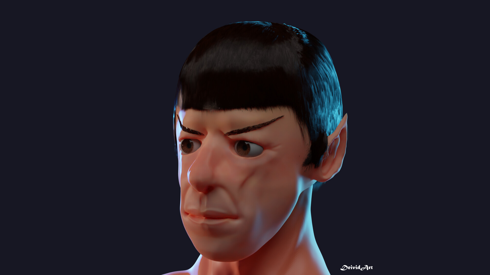 ArtStation - Captain Spock's head