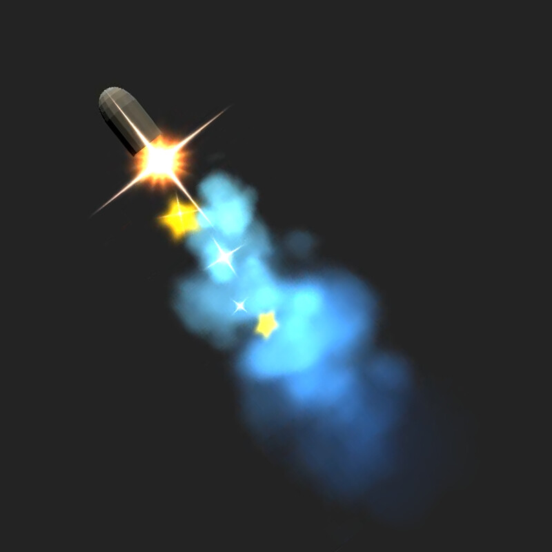 ArtStation - VFX Rocket Smoke Trail