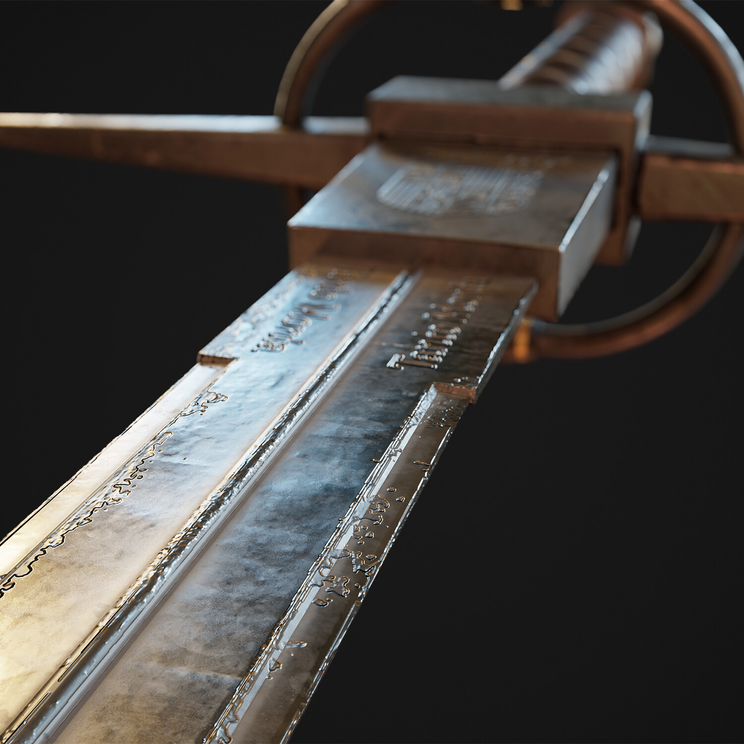 ArtStation - Restored ancient sword