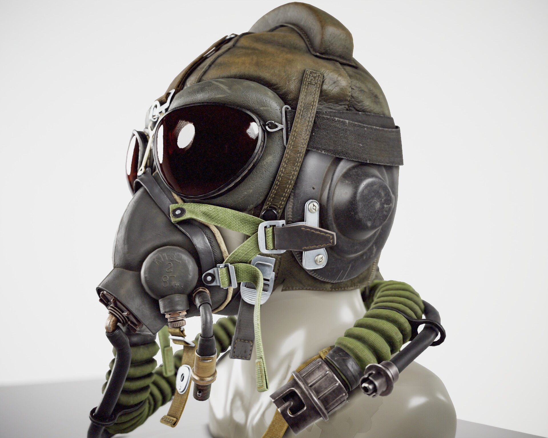 ArtStation - Soviet pilot helmet