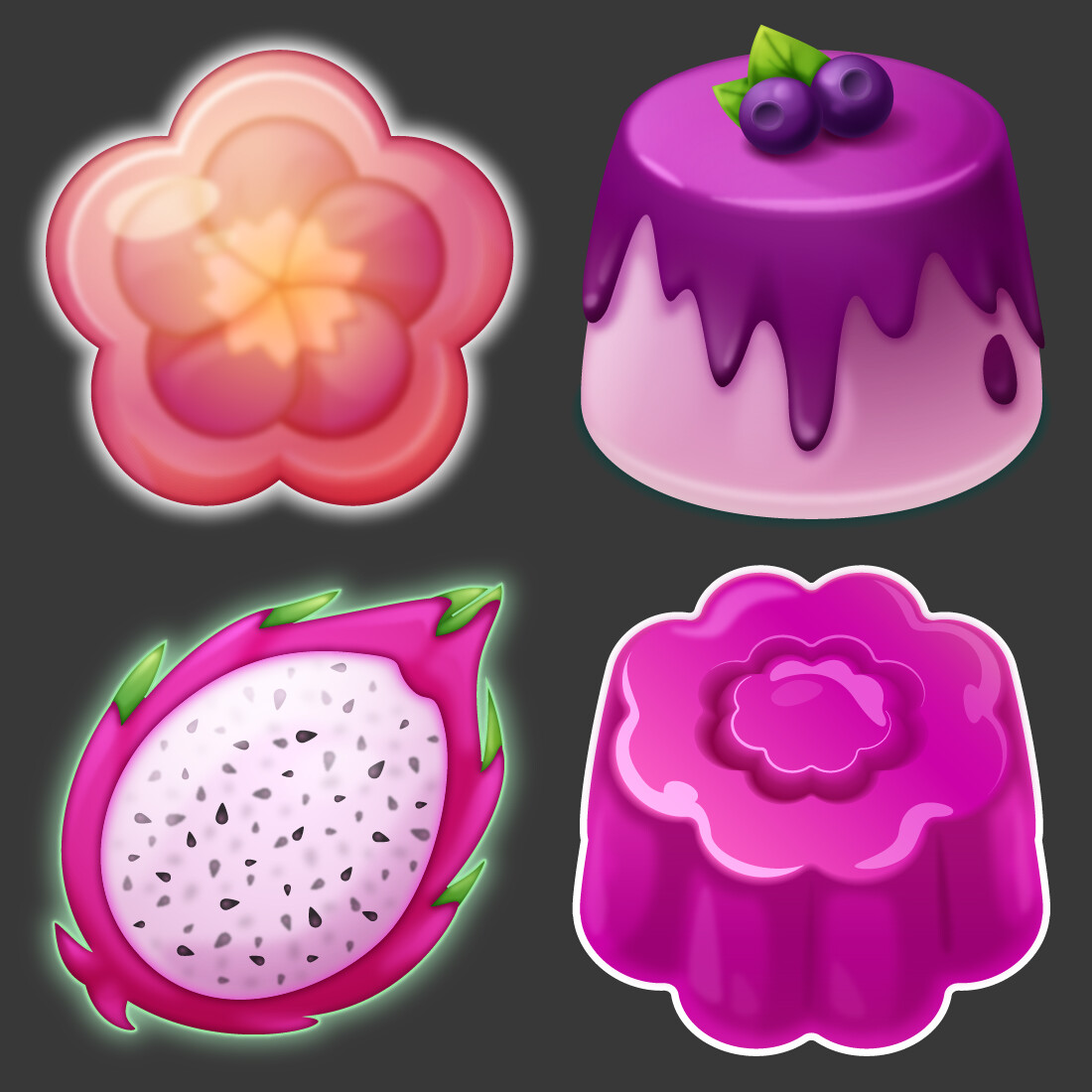 ArtStation - Game Food icons