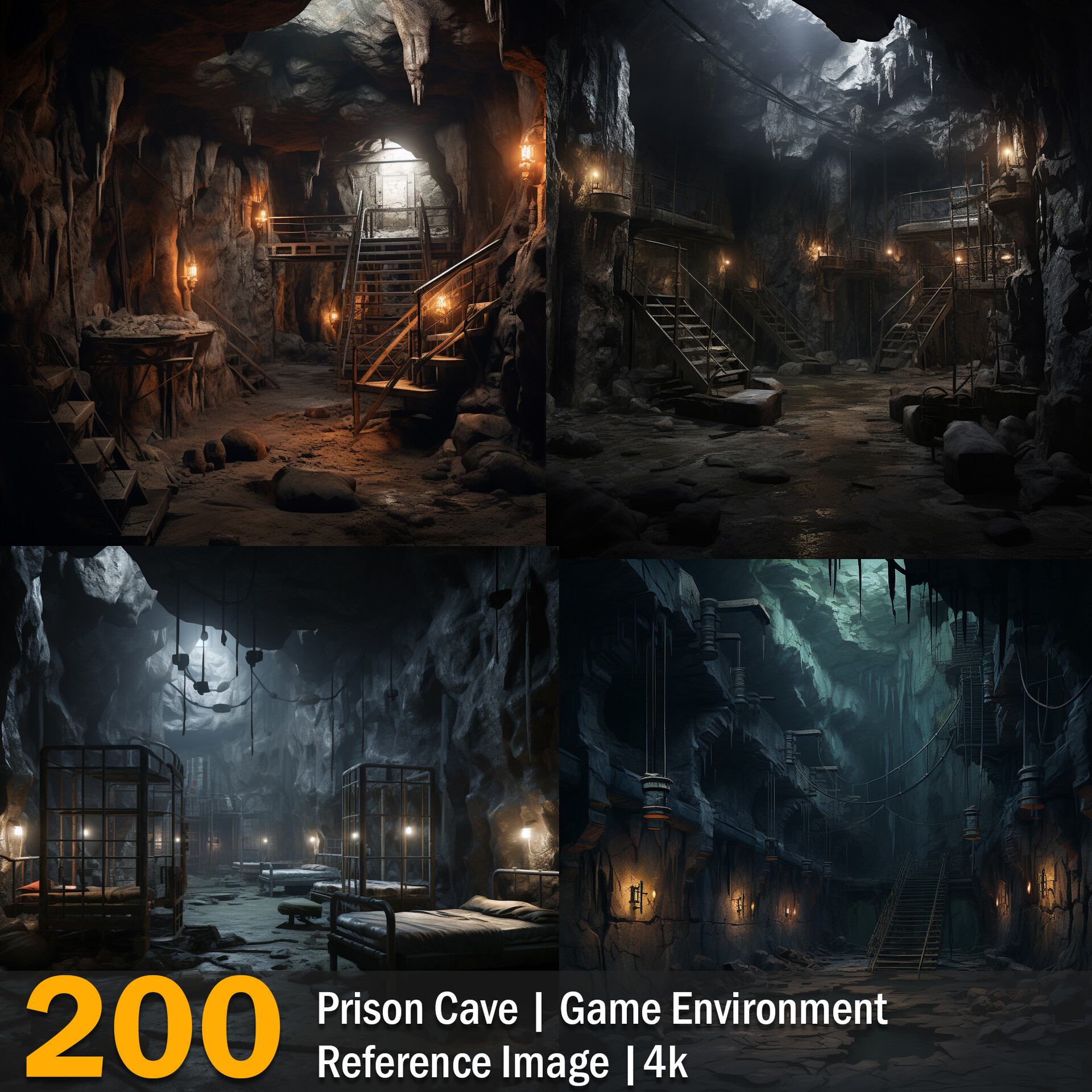 ArtStation - Prison Cave | Game Environment | Reference Images | 4K