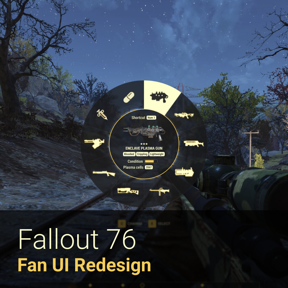 ArtStation - Fallout 76 Fan UI Redesign Concept