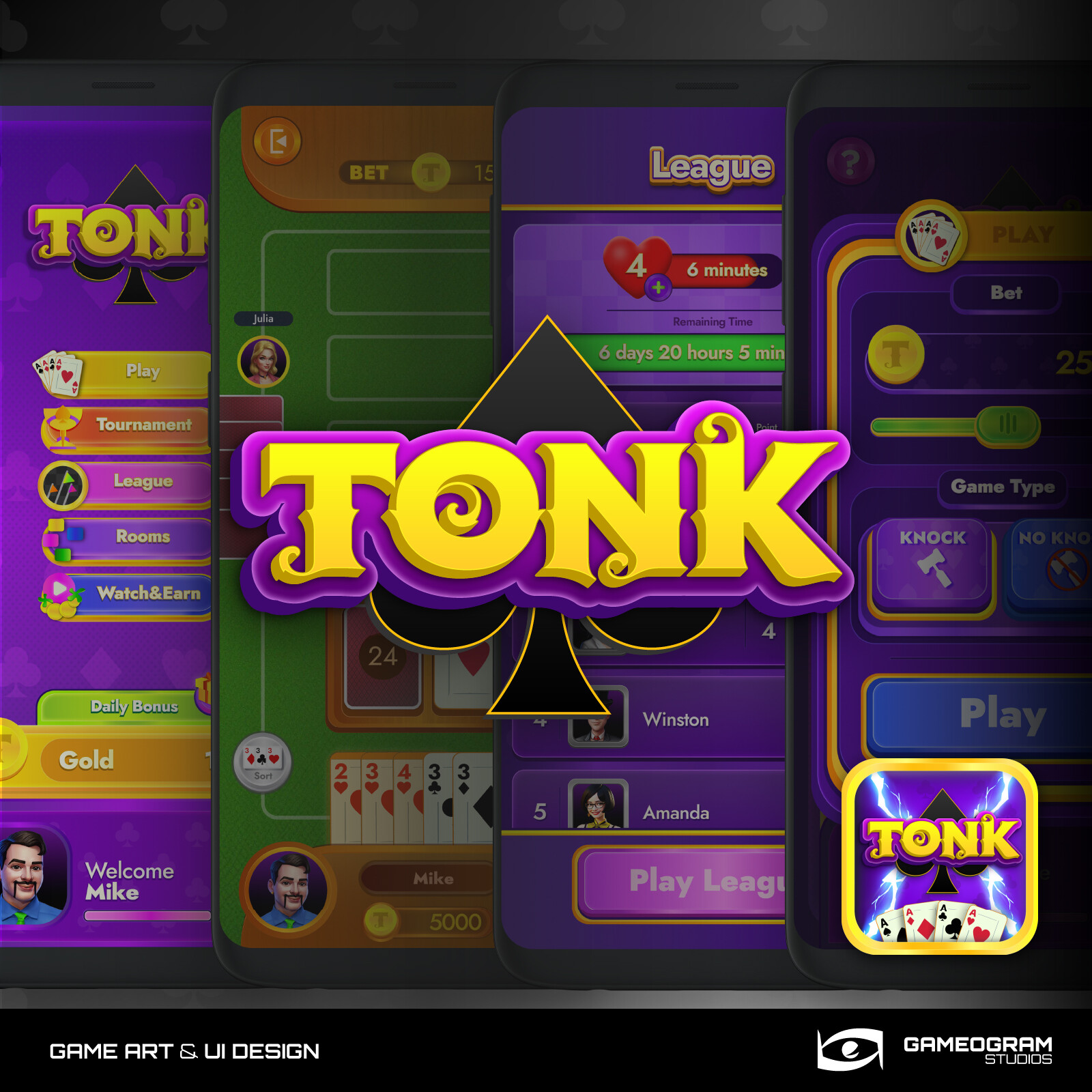 ArtStation - Tonk Classic Card Game