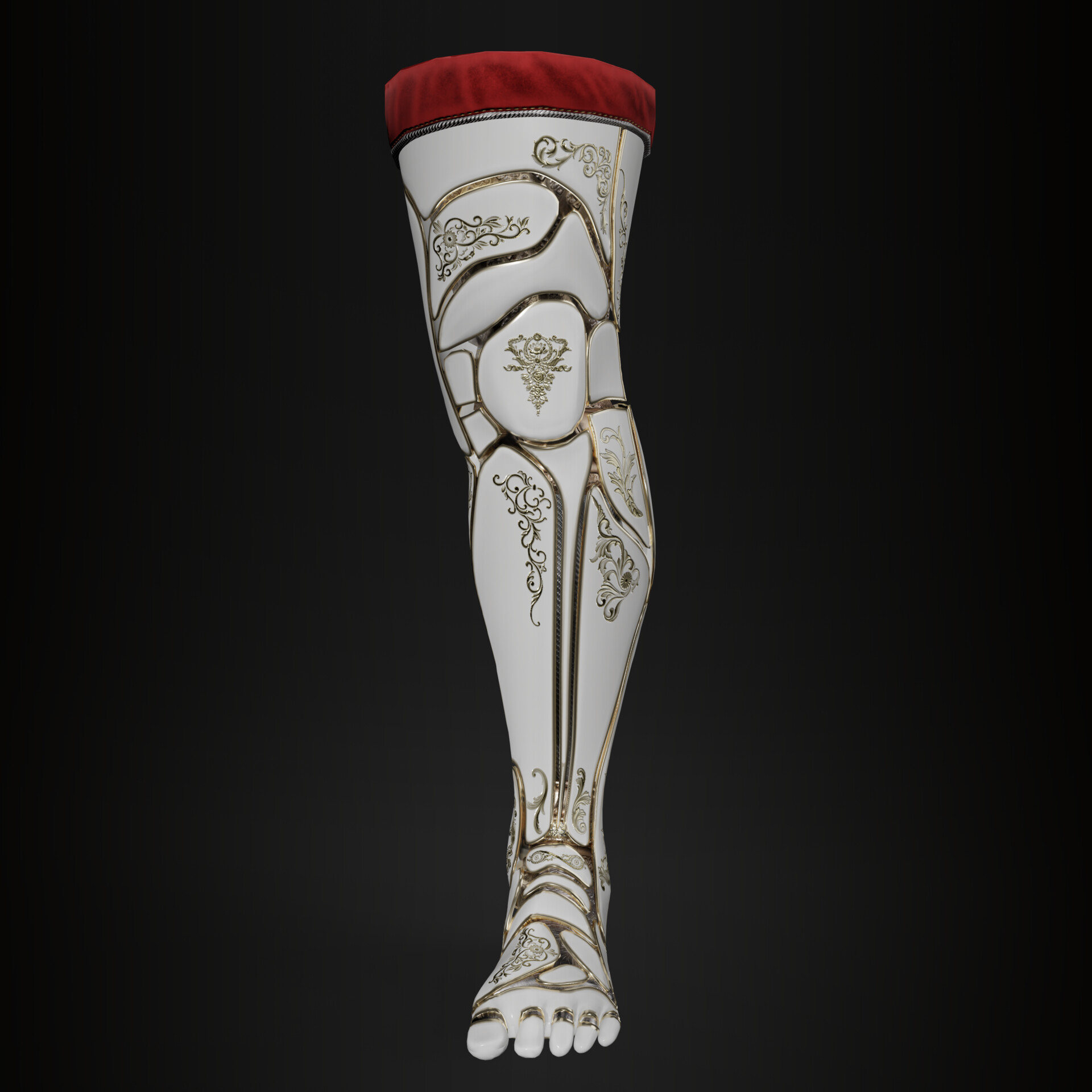 ArtStation - Porcelain Leg Prosthesis