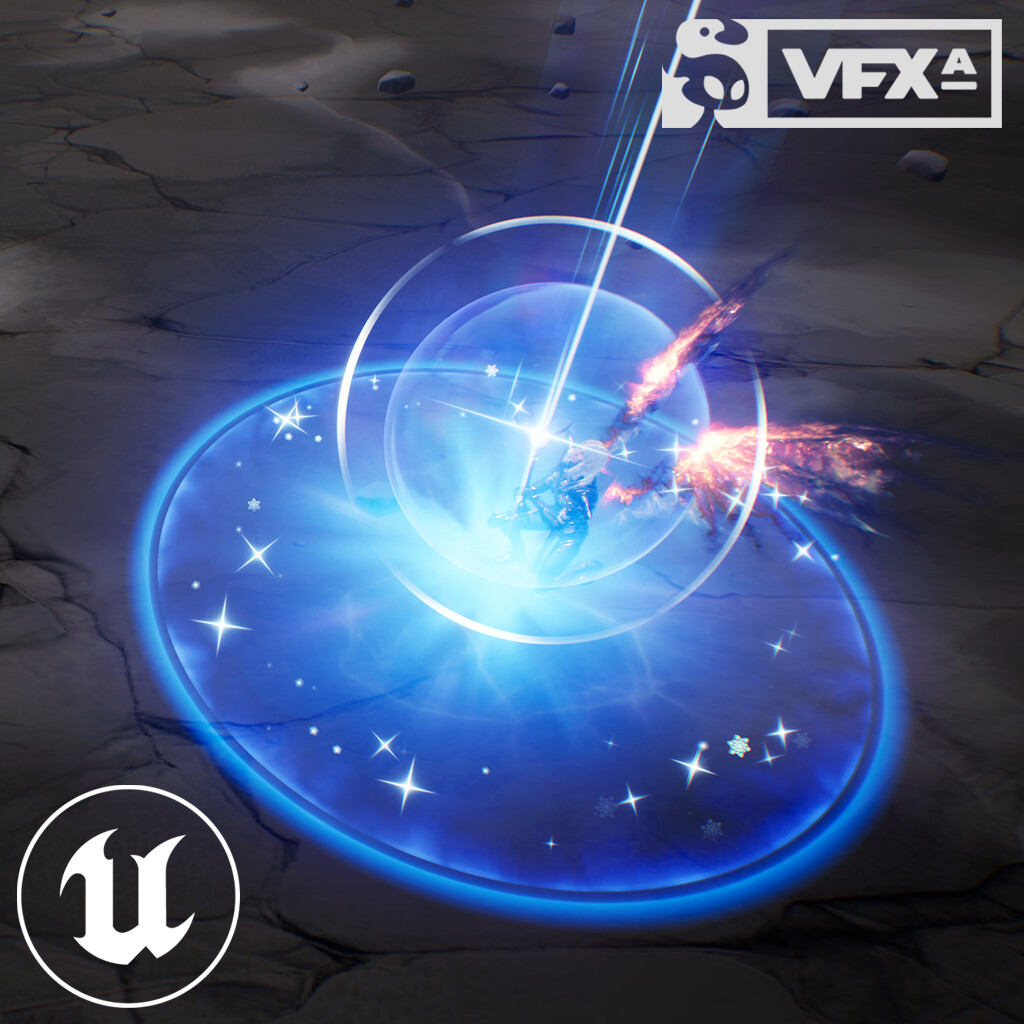 ArtStation - Stylized teleportation spell in Polar theme